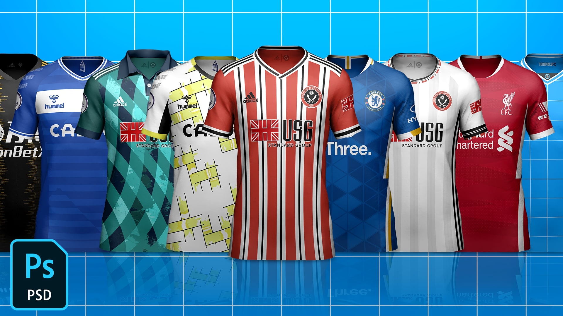 Collared Top Football/Soccer Jersey Template Mock-Up - Template FC