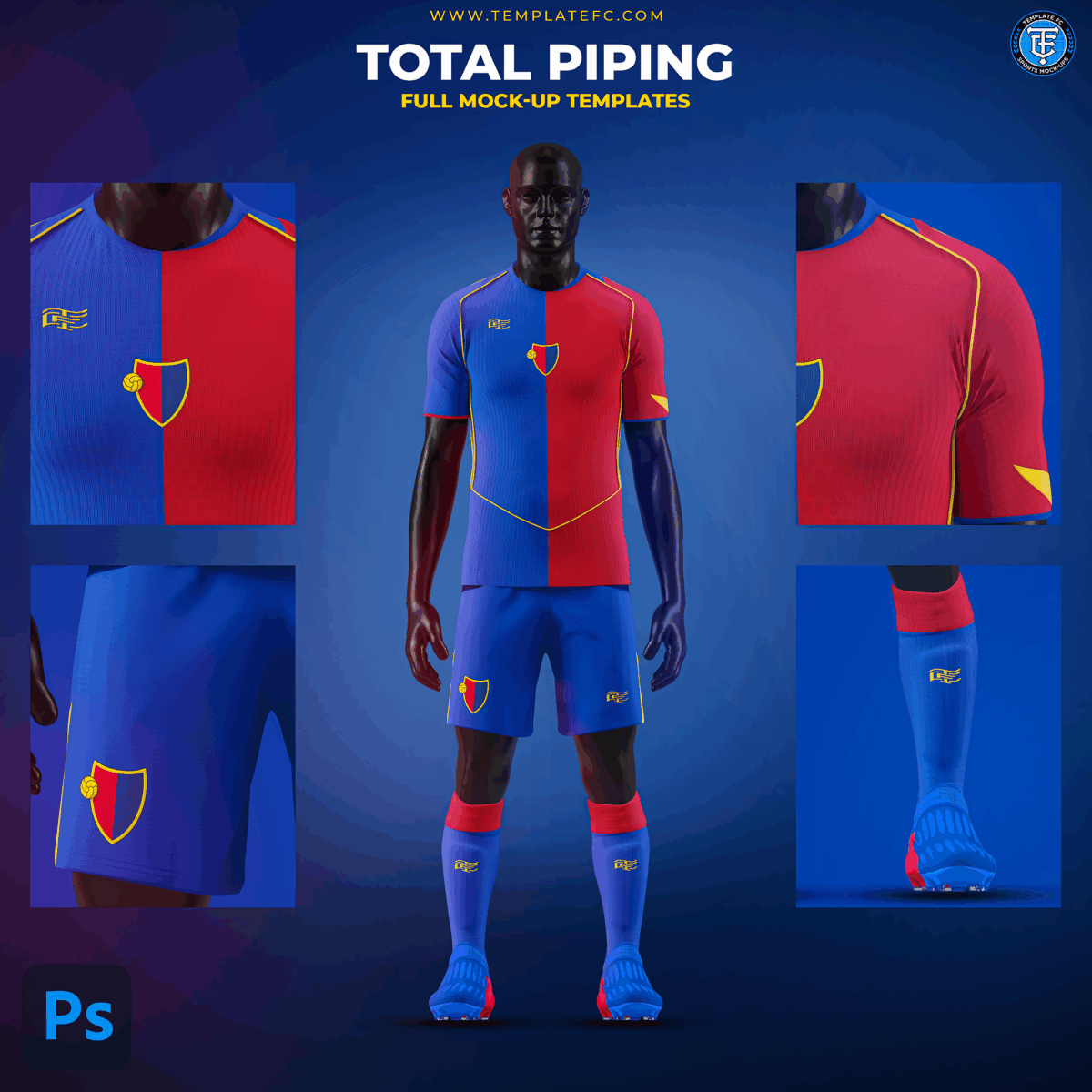 Total Piping Full Kit Mock-up Templates Individual - TemplateFC