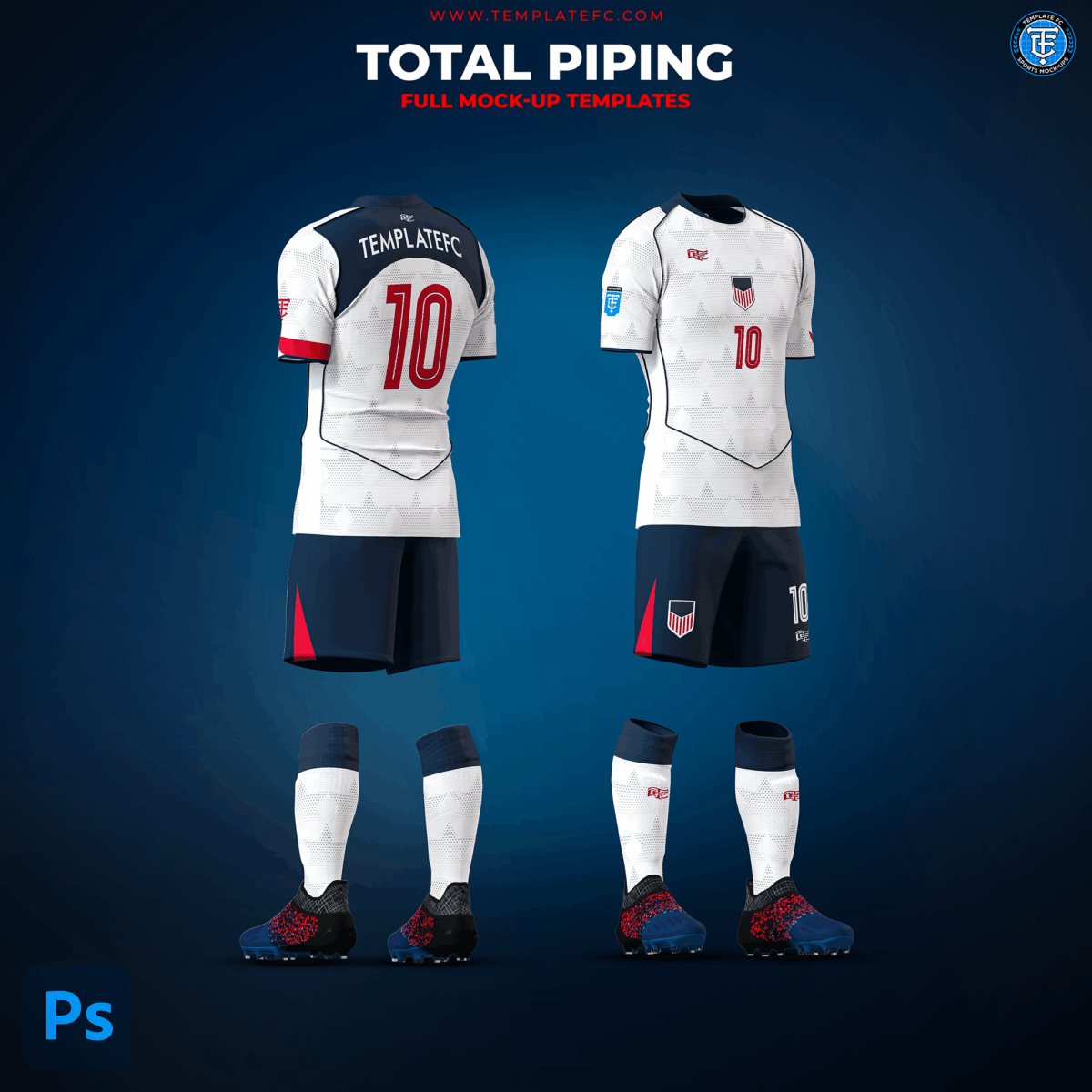 Total Piping Full Kit Mock-up Templates Individual - TemplateFC